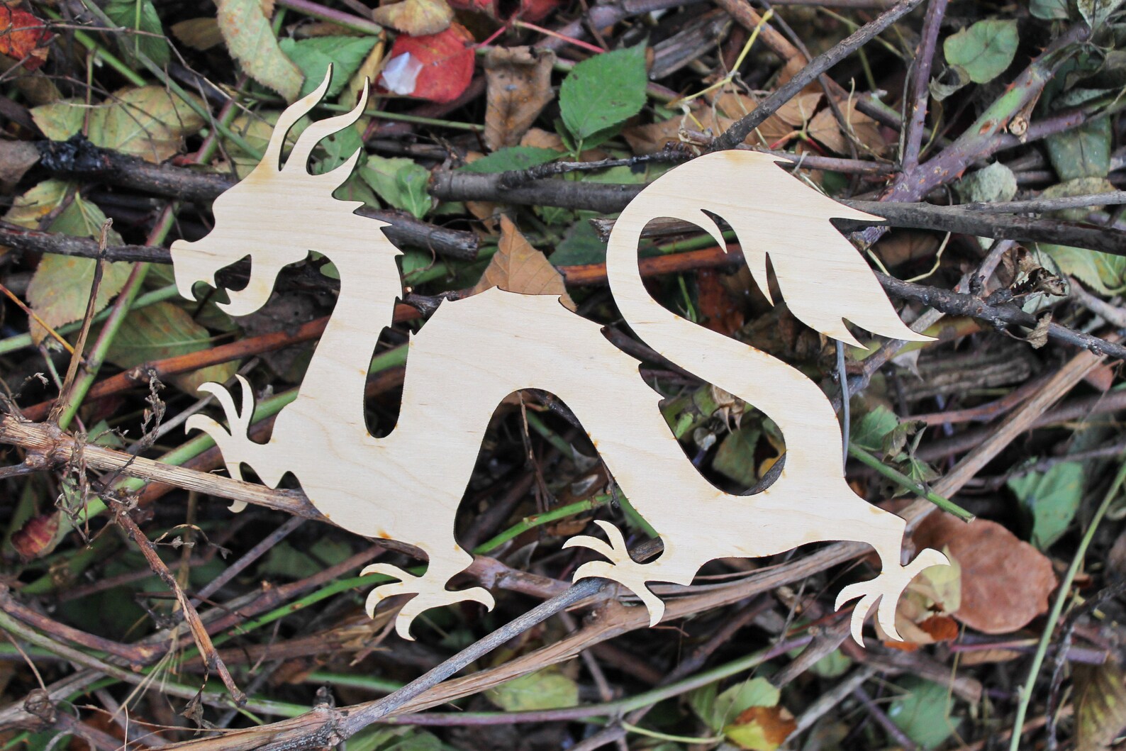 Dragon Laser Cut Unfinished Blank 10 Inches Dragon - Etsy