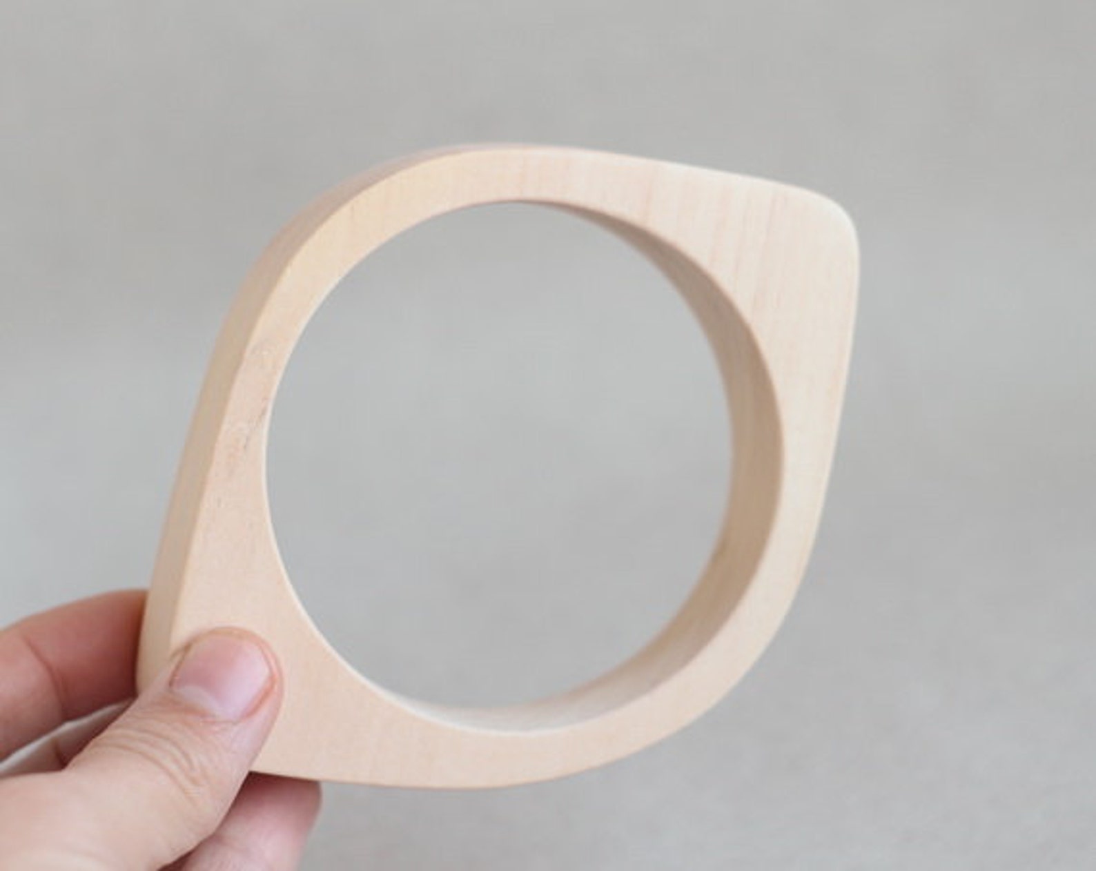 20 Mm Wooden Bangle Unfinished Eye Shape - Natural Eco Friendly NE 20 ...