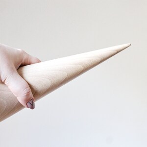 Big Wooden Cones 245 Mm X 75 Mm 9.6x3 Inch Natural Eco-friendly Beech ...