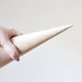 Big Wooden Cones 245 Mm X 75 Mm 9.6x3 Inch Natural - Etsy