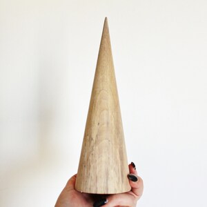 Big Wooden Cones 245 Mm X 75 Mm (9.6x3 Inch)- Natural Eco-friendly ...