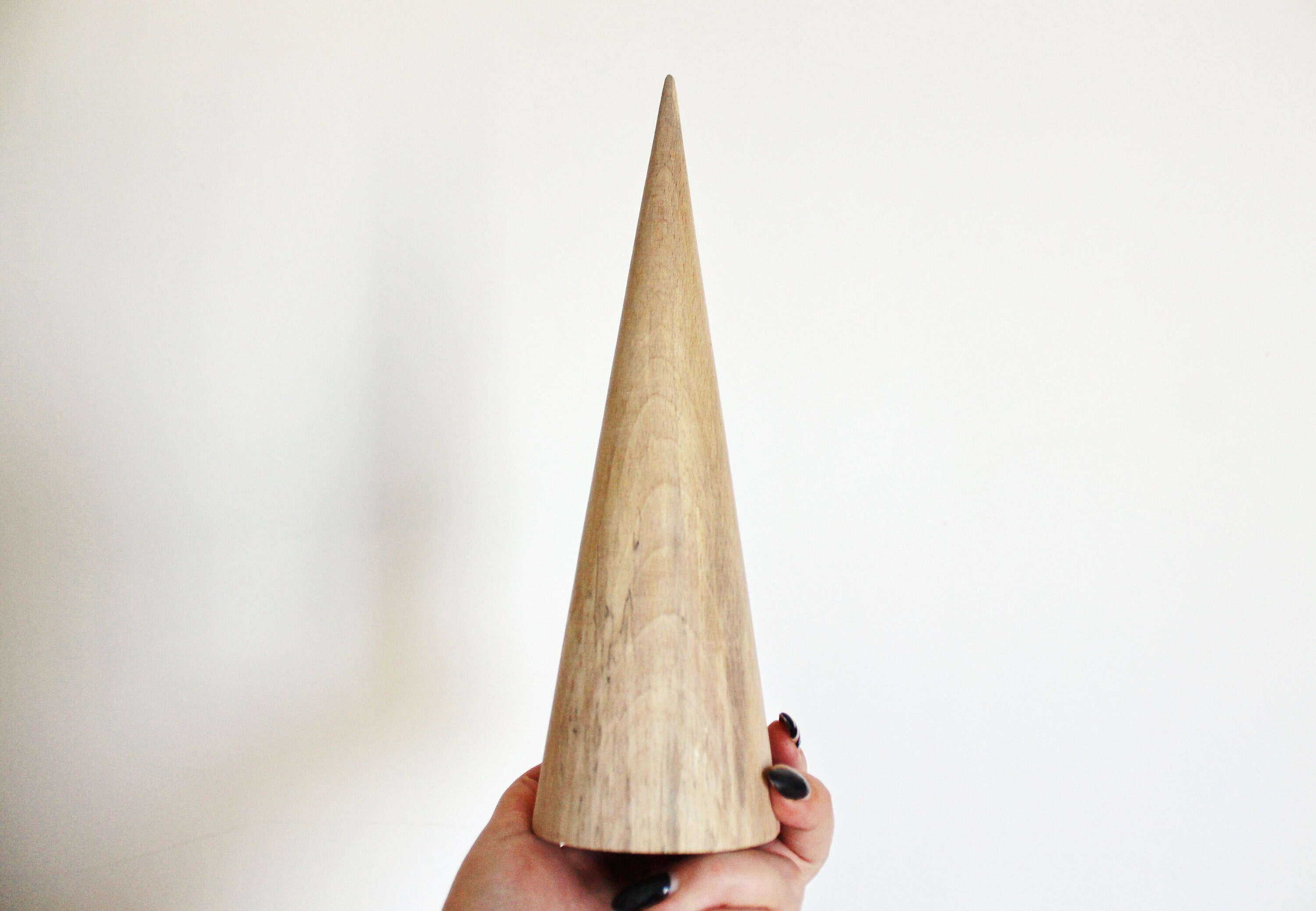 Big Wooden Cones 245 Mm X 75 Mm (9.6x3 Inch)- Natural Eco-friendly ...