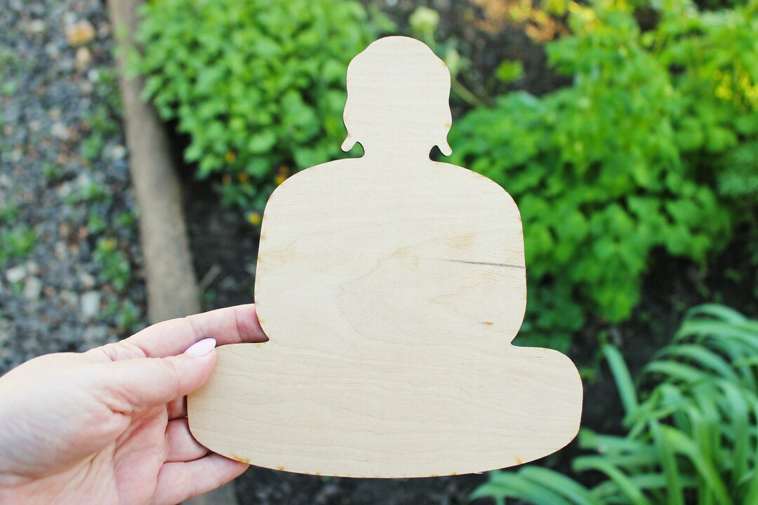 Wooden Budha Shape for Crafts and Decoration - Miniature Budha - Budha ...