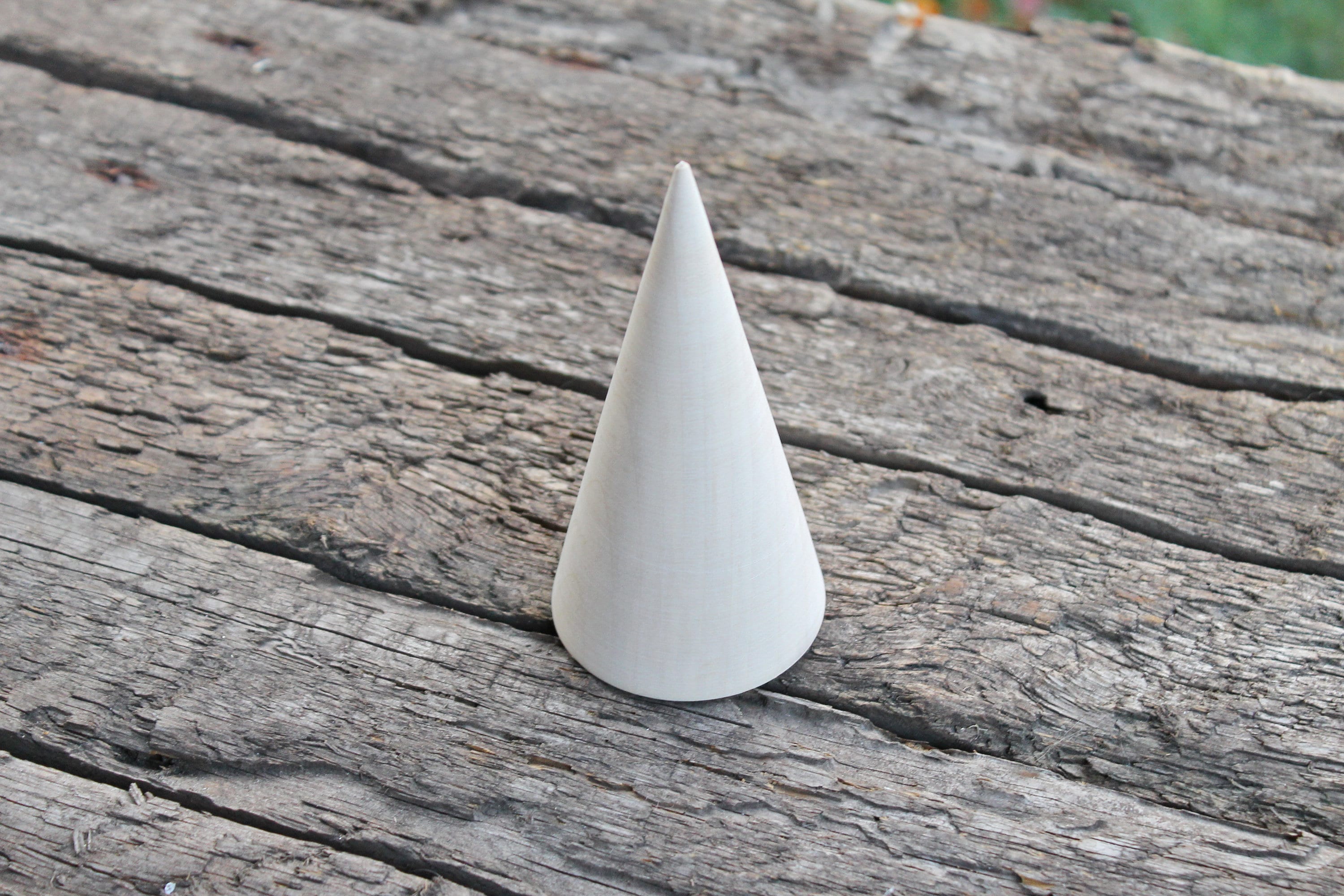 Big wooden cones 120 mm x 60 mm natural eco-friendly beech | Etsy