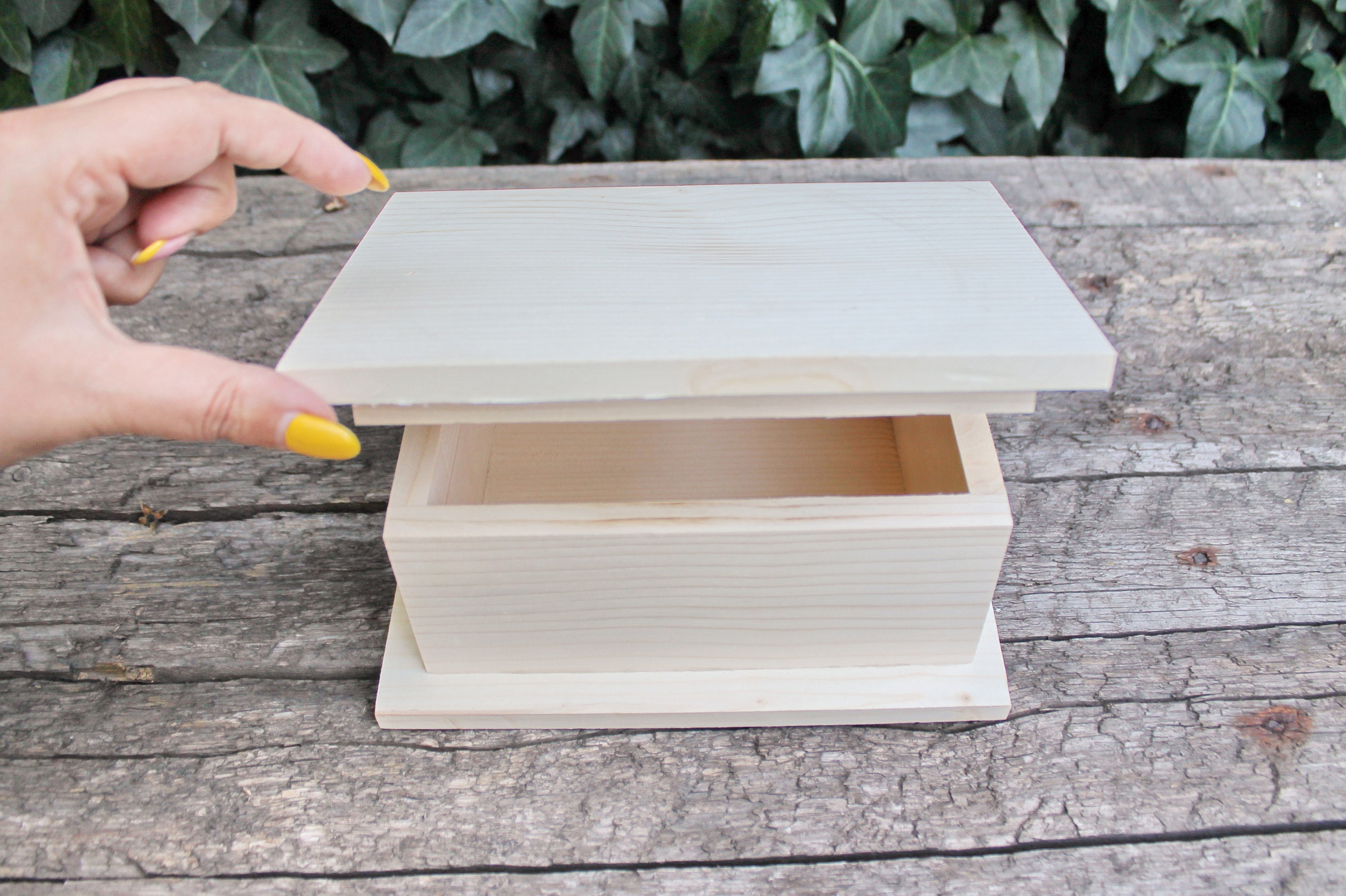 Book-box 210x140 mm eco-friendly made of pine wood | Etsy