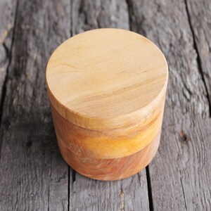 100 Mm X 100 Mm Round Unfinished Wooden Box Boiled in Olive - Etsy