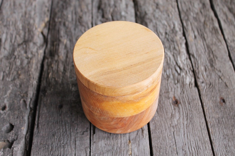 100 Mm X 100 Mm Round Unfinished Wooden Box Boiled in Olive - Etsy