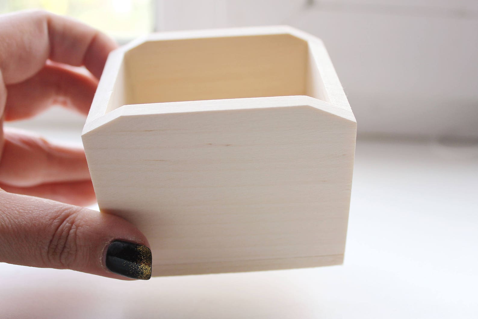 Unfinished Wooden Square Box 77x57 Mm Natural Eco-friendly - Etsy