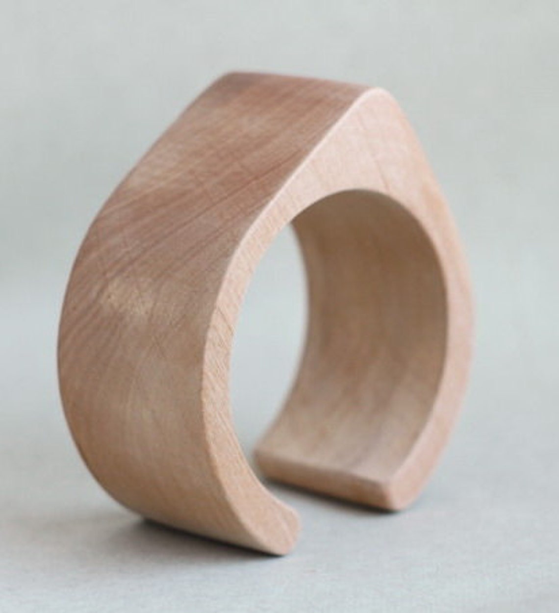 45 Mm Wooden Cuff Unfinished Drop Shape Natural Eco Friendly - Etsy