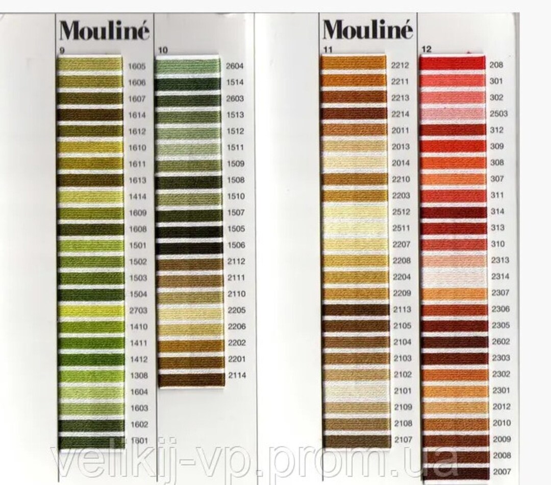 Mouline Embroidery Yarn 10 M 11 Yards - Sticktwist Six Strand Floss ...