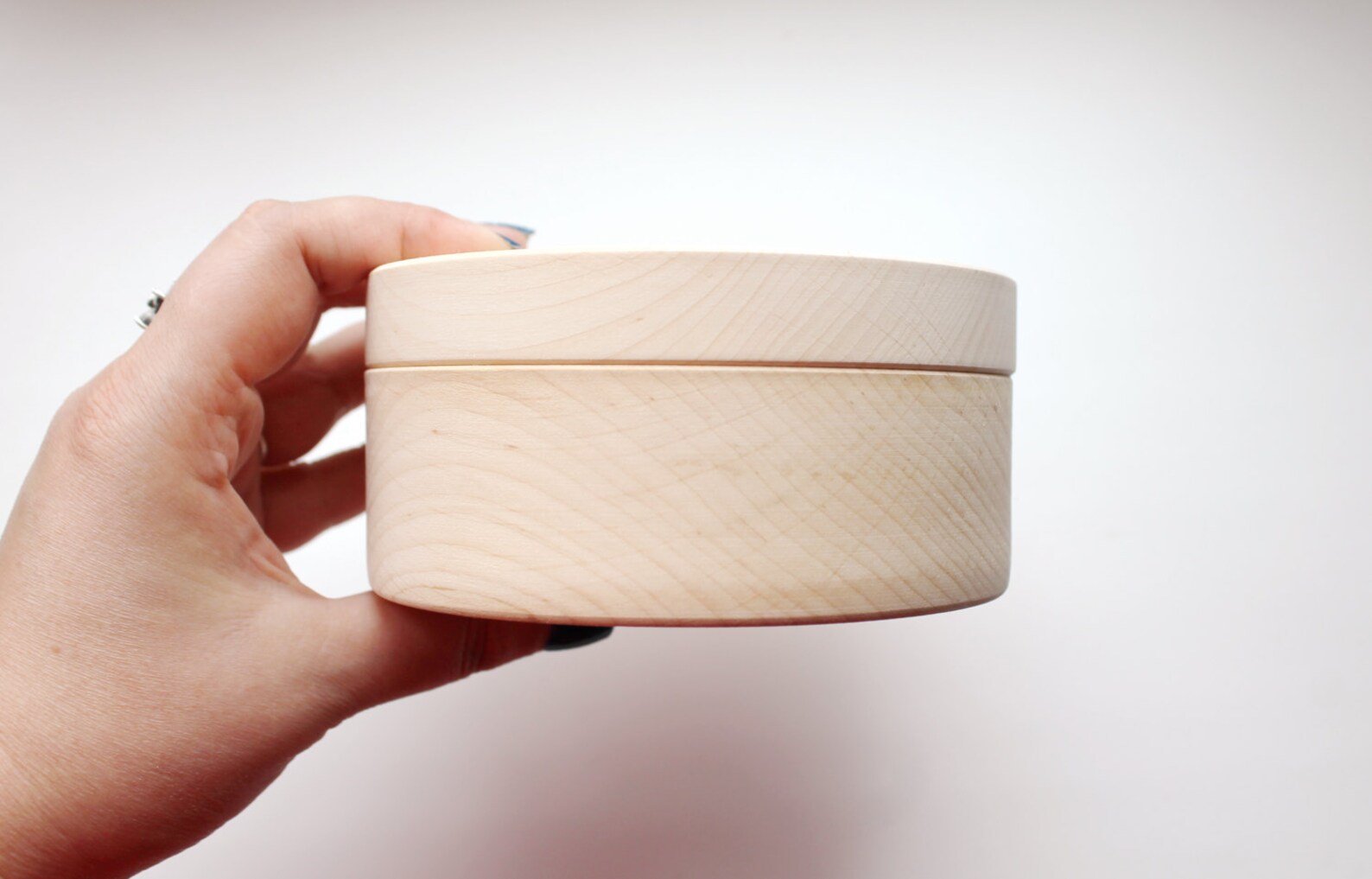 120 Mm Round Unfinished Wooden Box With Cover Natural - Etsy