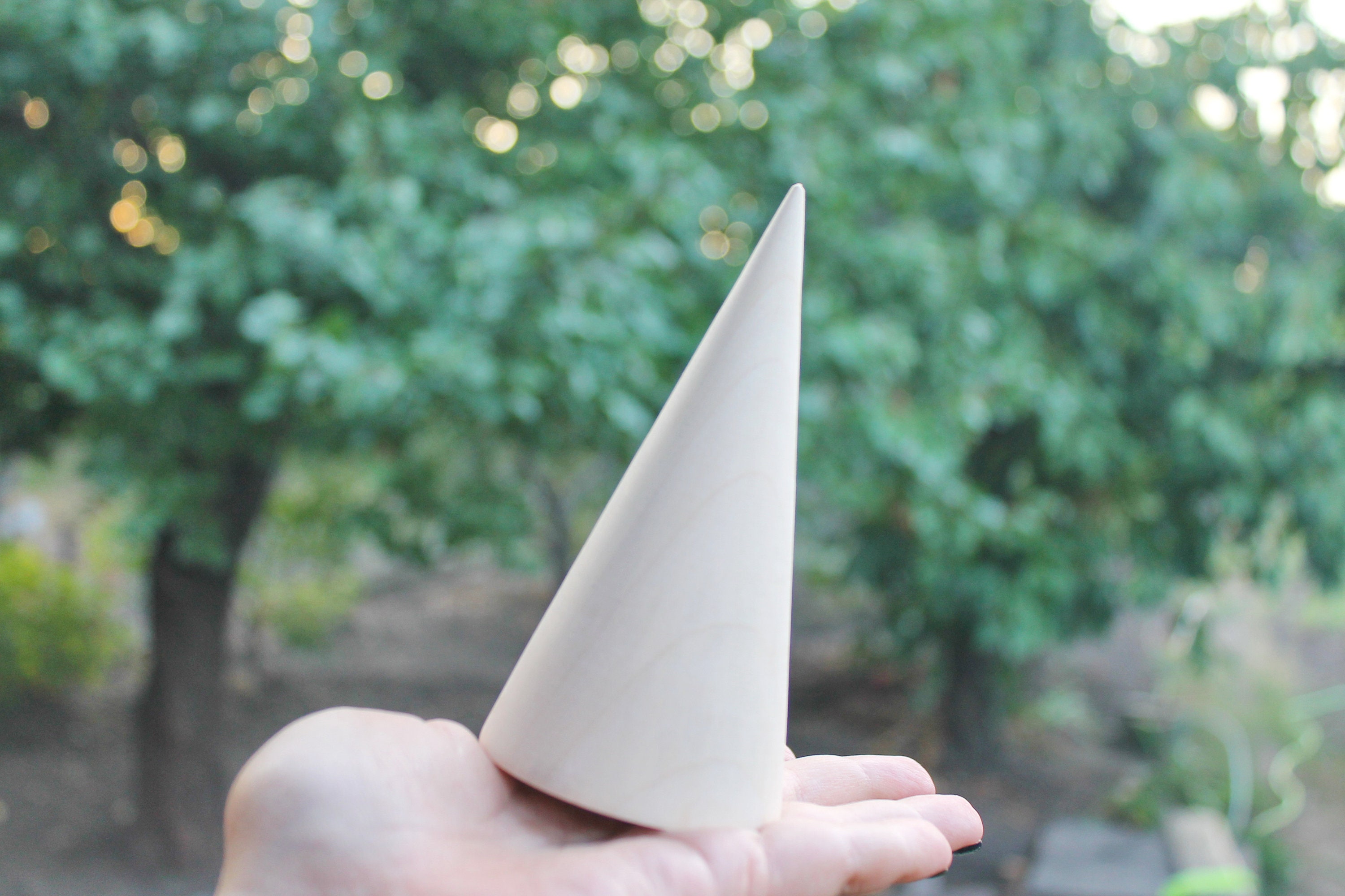 Big wooden cones 120 mm x 60 mm natural eco-friendly beech | Etsy