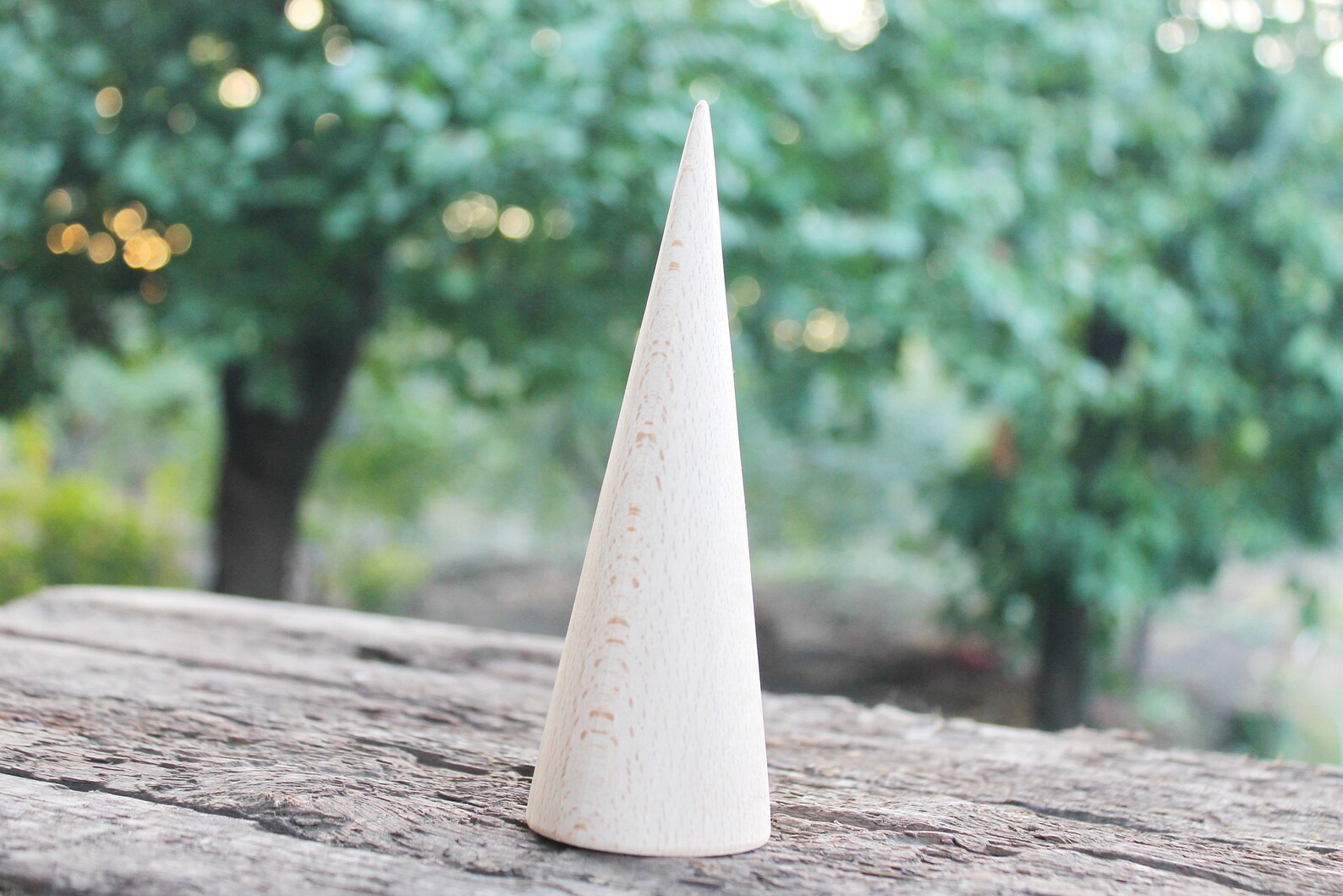 Large Wooden Cone 150mm - 5.9 Inch - Beech Wood Blank for Crafts ...