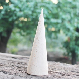 Big Wooden Cones 150 Mm X 50 Mm - Natural Eco-friendly - Beech Wood - Etsy