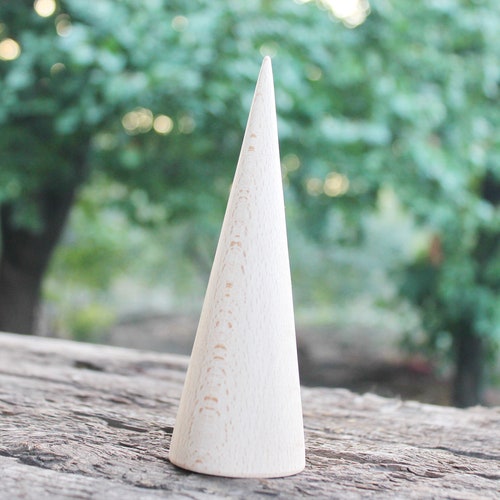 Big Wooden Cones 150 Mm X 50 Mm Natural Eco-friendly Beech - Etsy