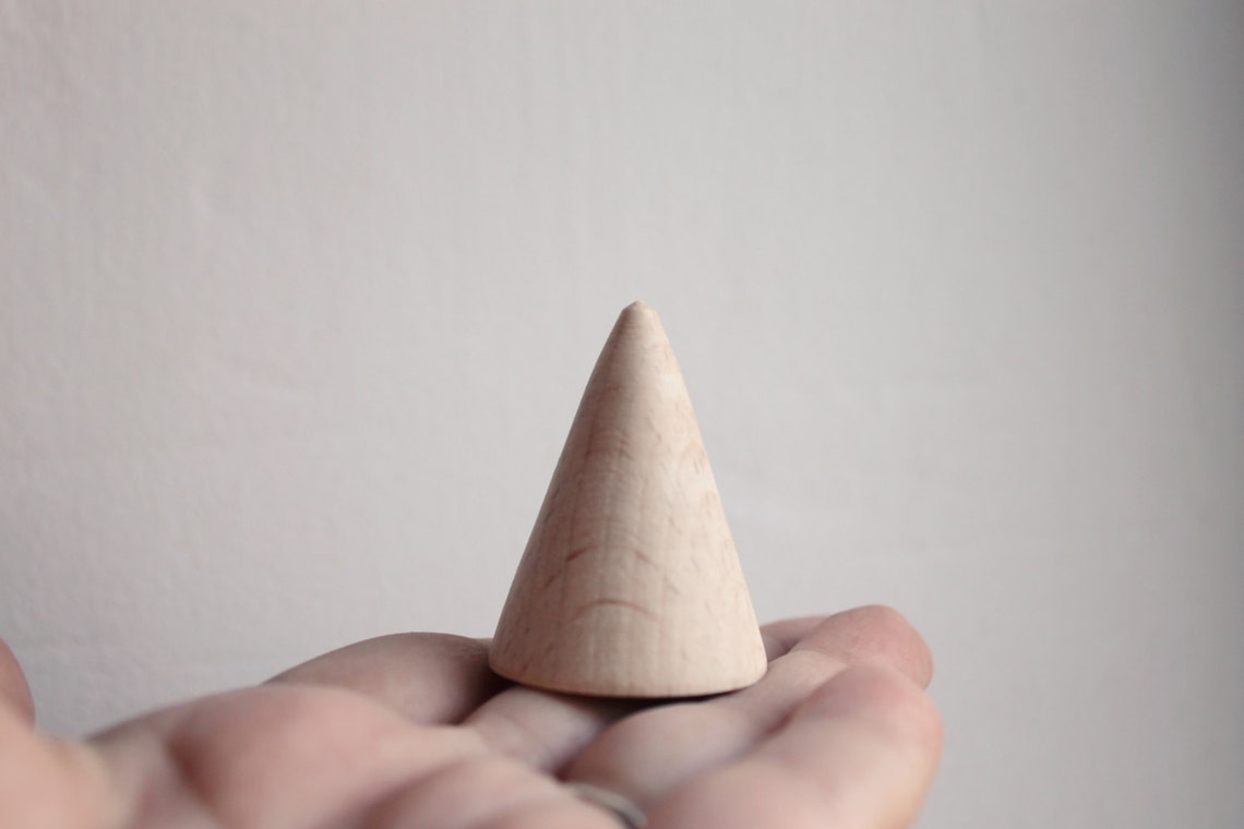 Set of 5 - Big Wooden Cones 40x30 Mm 5 Pcs - Eco Friendly - CONES ...