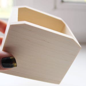 Unfinished Wooden Square Box 77x57 Mm Natural Eco-friendly Made From ...