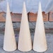 Big Wooden Cones 245 Mm X 75 Mm 9.6x3 Inch Natural - Etsy