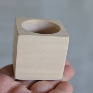 45 Mm - Square Unfinished Wooden Box - Without Lid - Natural, Eco ...