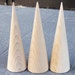 Big Wooden Cones 245 Mm X 75 Mm 9.6x3 Inch Natural - Etsy