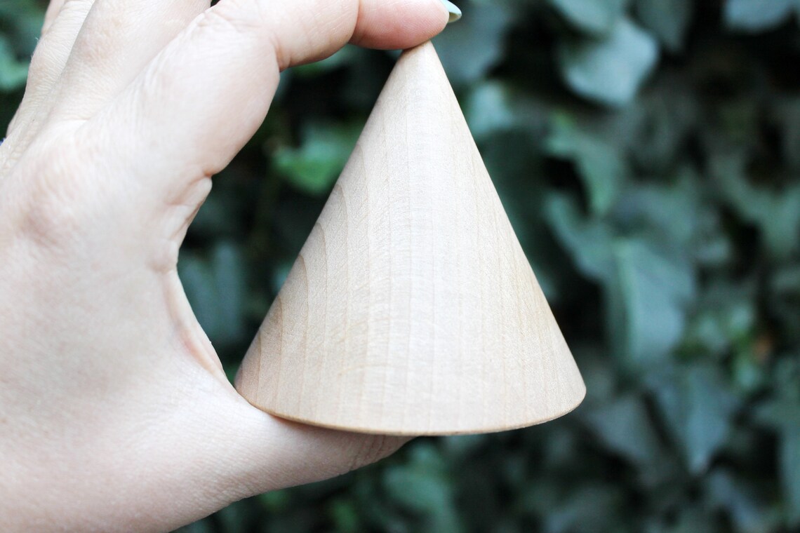 Big Wooden Cones 80x75 Mm - 3 Inches - Eco Friendly - CONES - Without ...