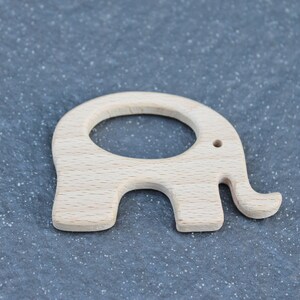 Elephant-teether, Natural, Eco-friendly Natural Wooden Toy Beech ...