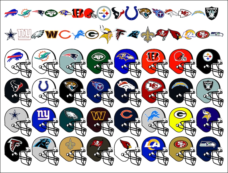 NFL Decals Football - Etsy