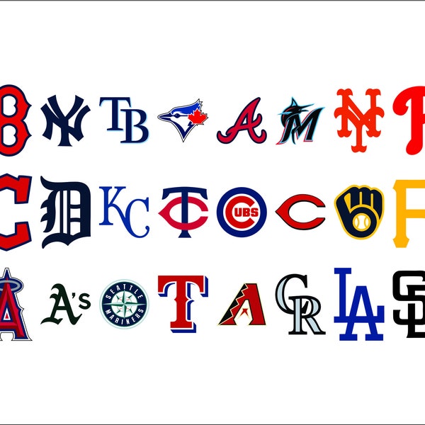 Mlb Teams - Etsy
