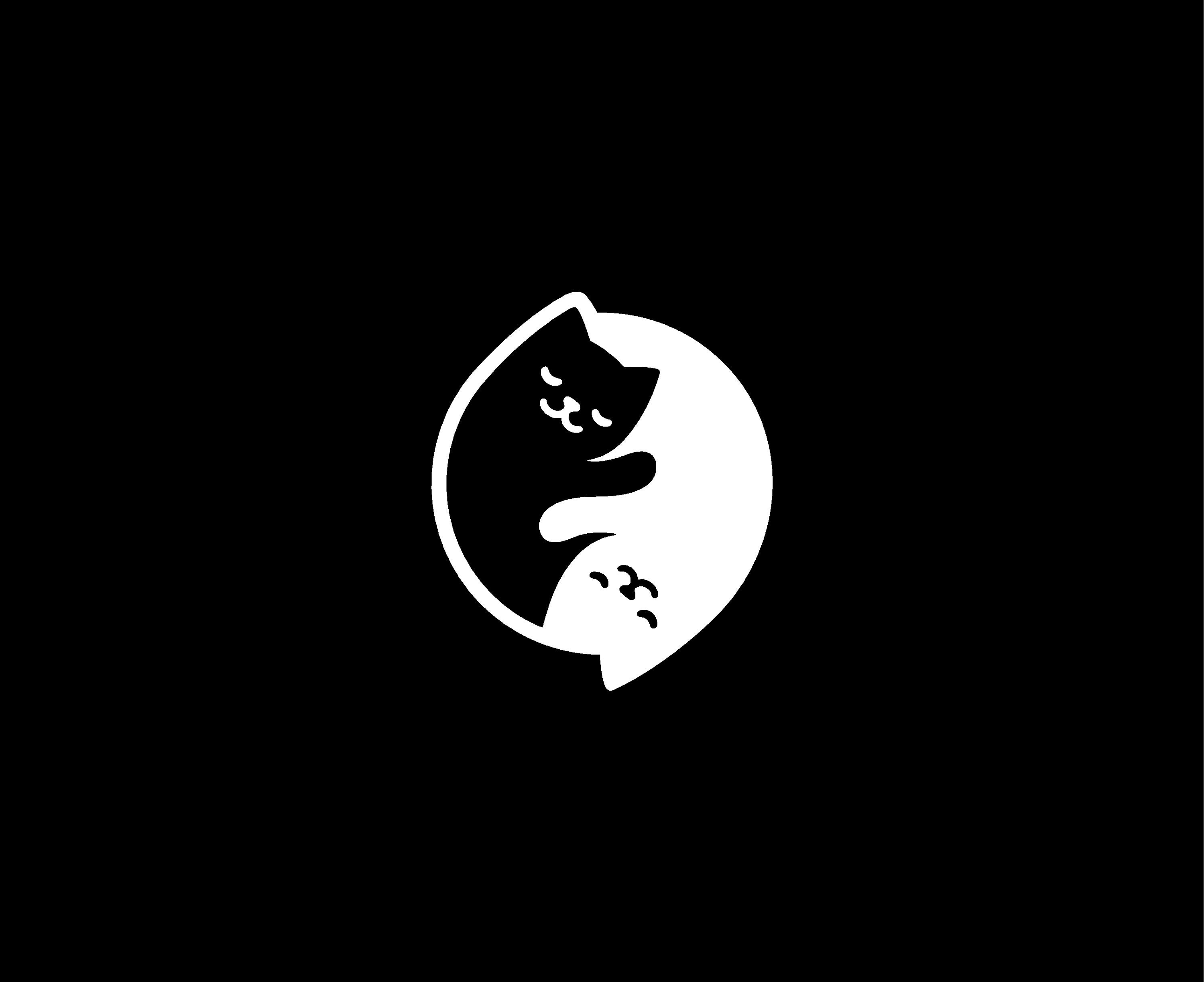 Cat Ying Yang Decal - Etsy