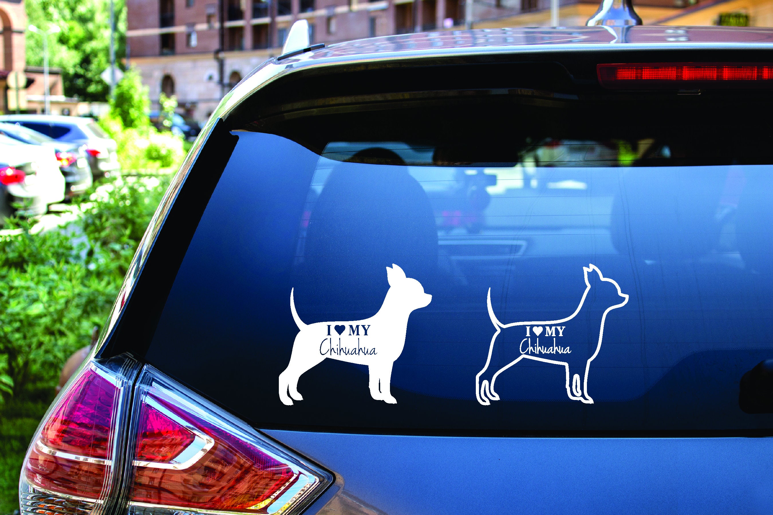 I Love My Dog Car Decal, Window Decal, Window Sticker, Dog Sticker. - Etsy