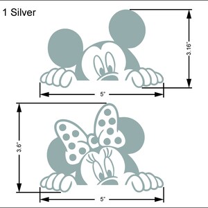 Mickey and Minnie - Vinyl Sticker - Car Decal - Etsy