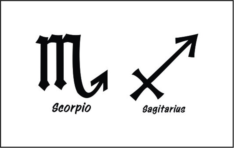 Zodiac Sun Sign Astrology Decals - Etsy