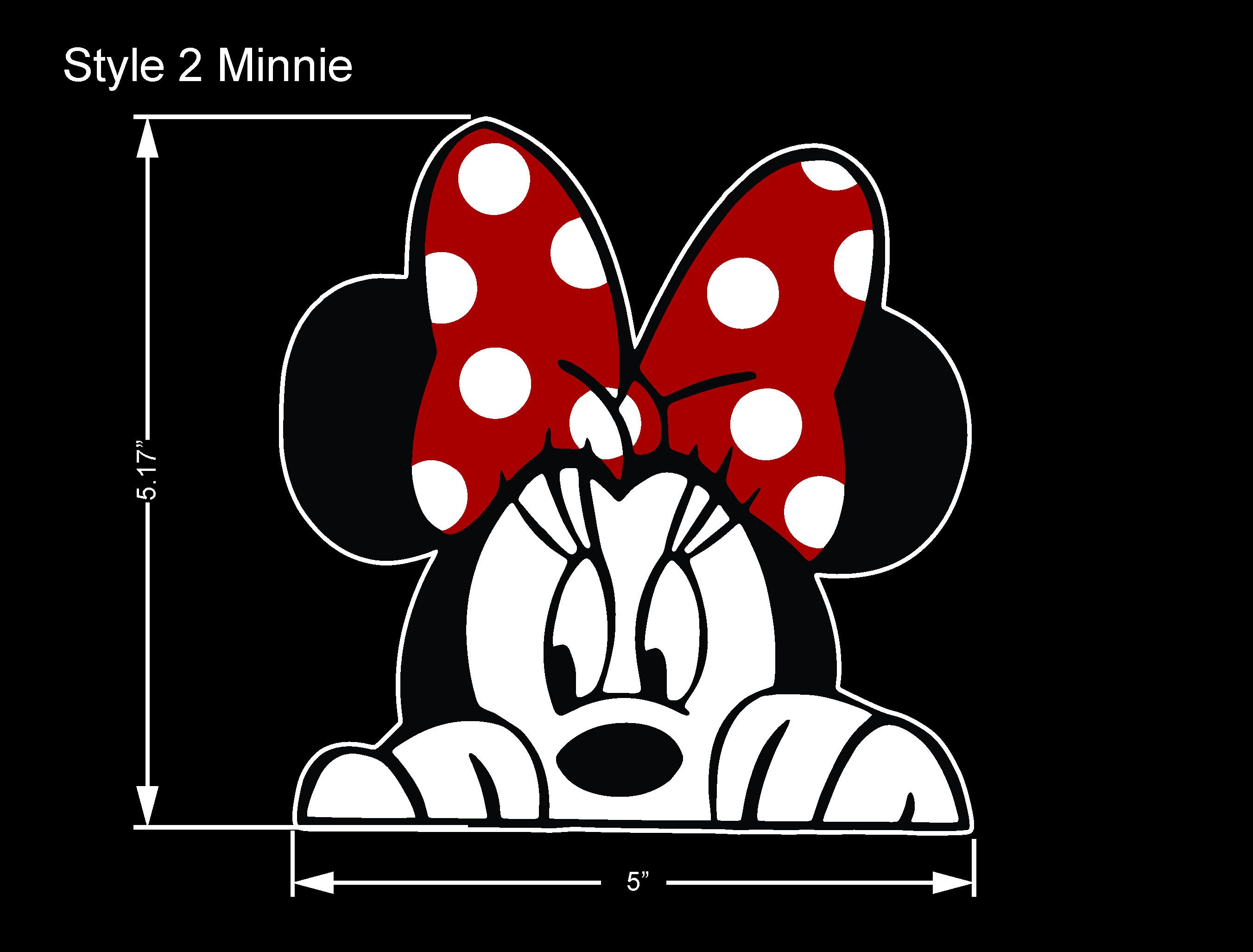 Mickey and Minnie - Vinyl Sticker - Car Decal - Etsy