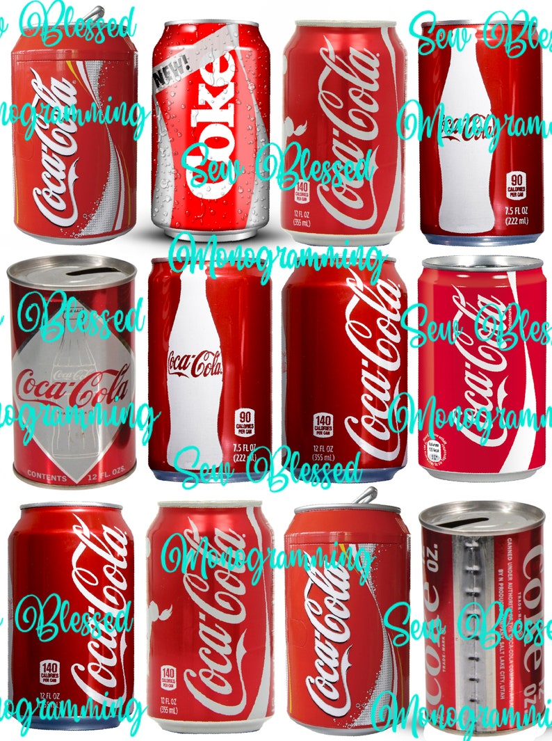 Coca Cola Cans Newer and Retro Png - Etsy