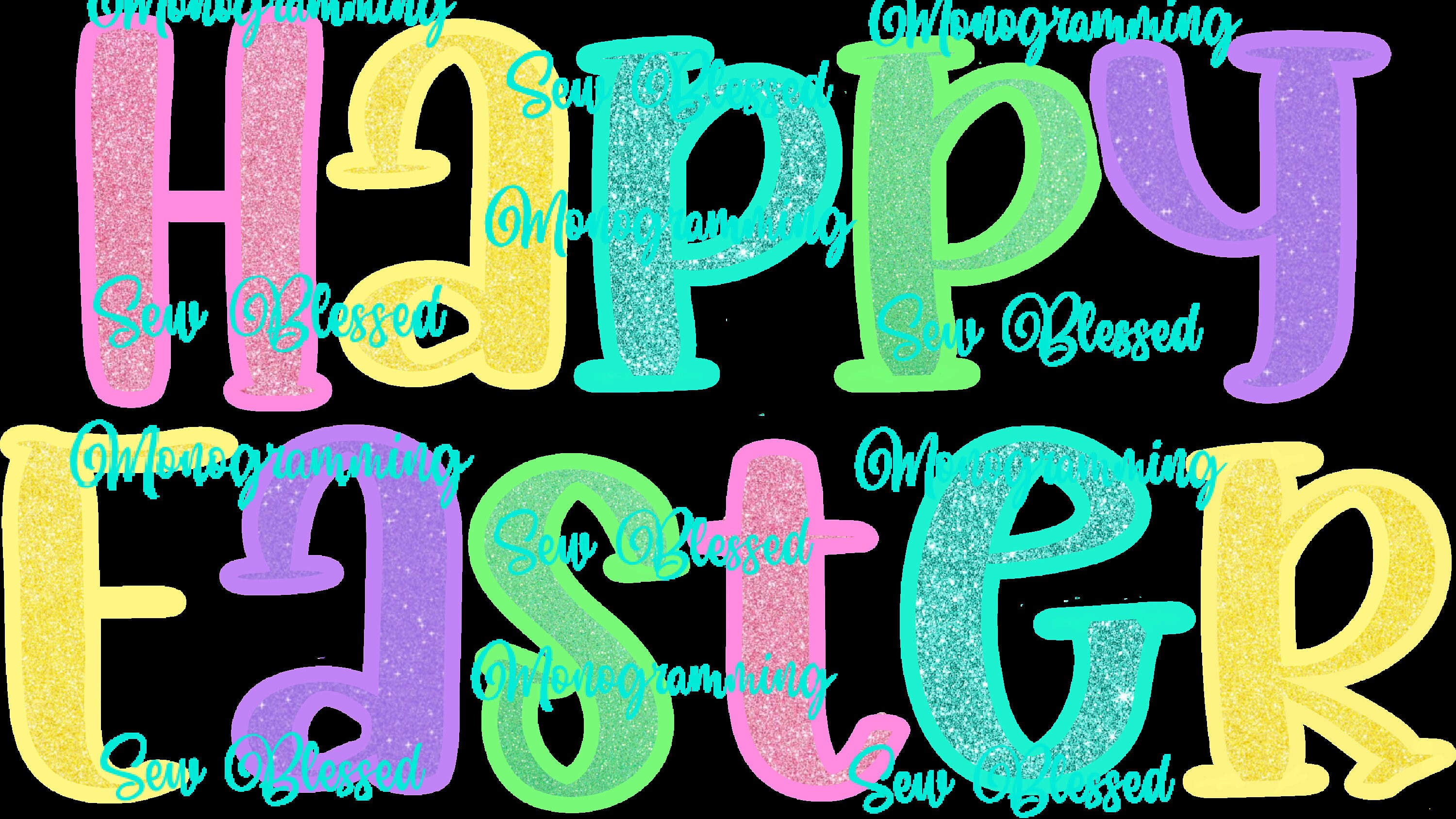 Happy Easter Glitter Sparkle Png - Etsy
