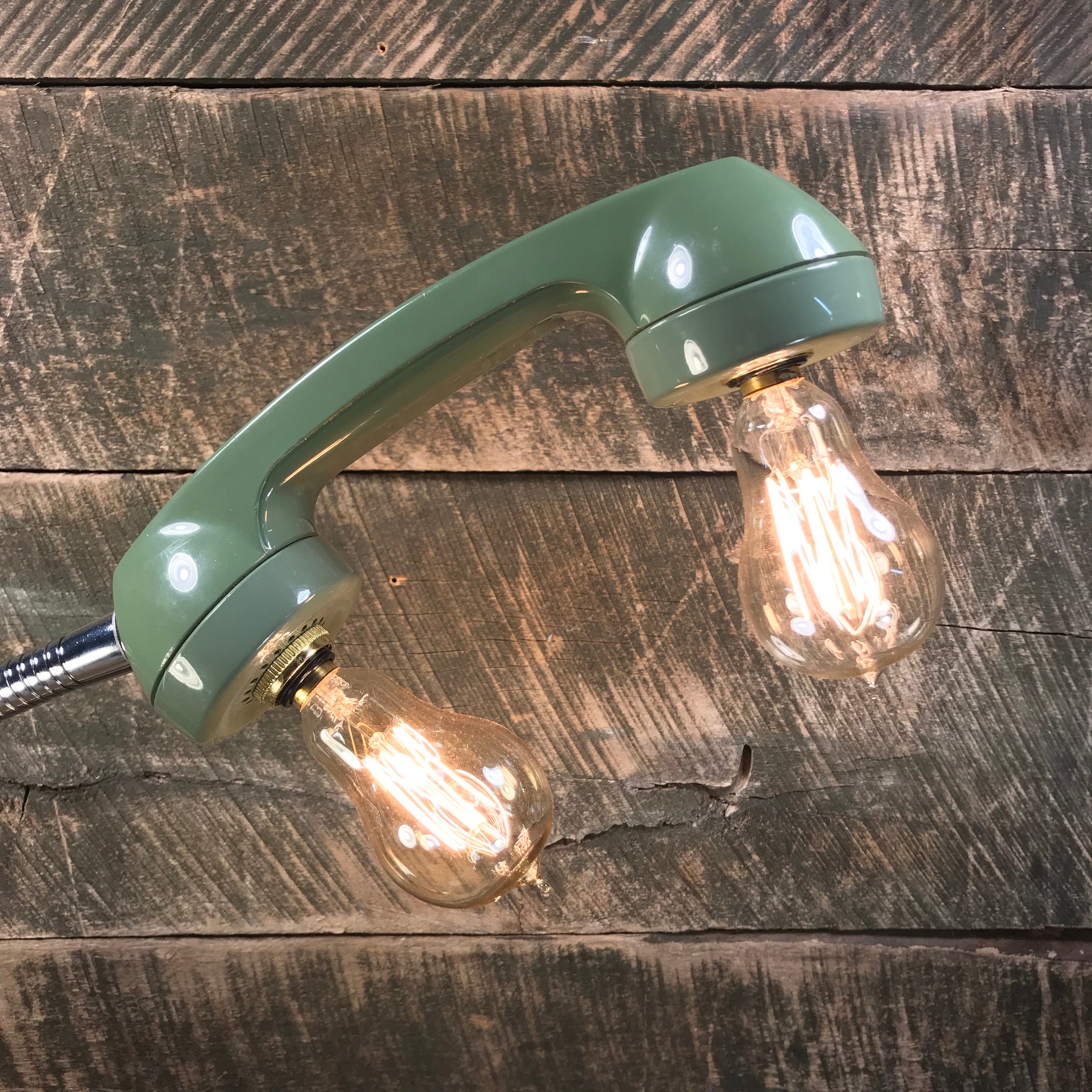 Vintage Avocado Rotary Phone Lamp with Rotary Dial Dimmer | Etsy