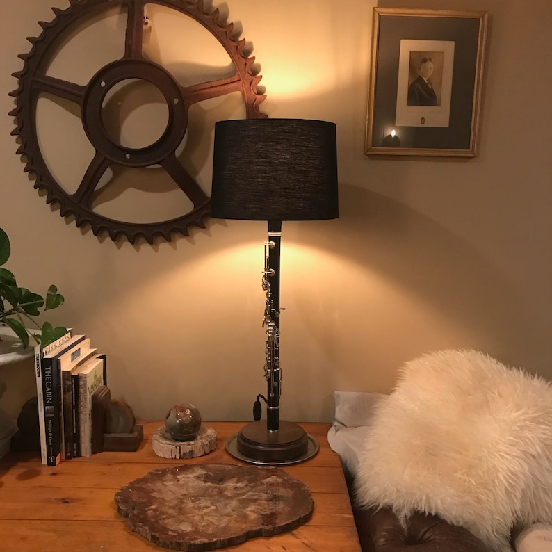 Vintage Bundt Clarinet Lamp Upcycled Repurposed Table Lamp - Etsy