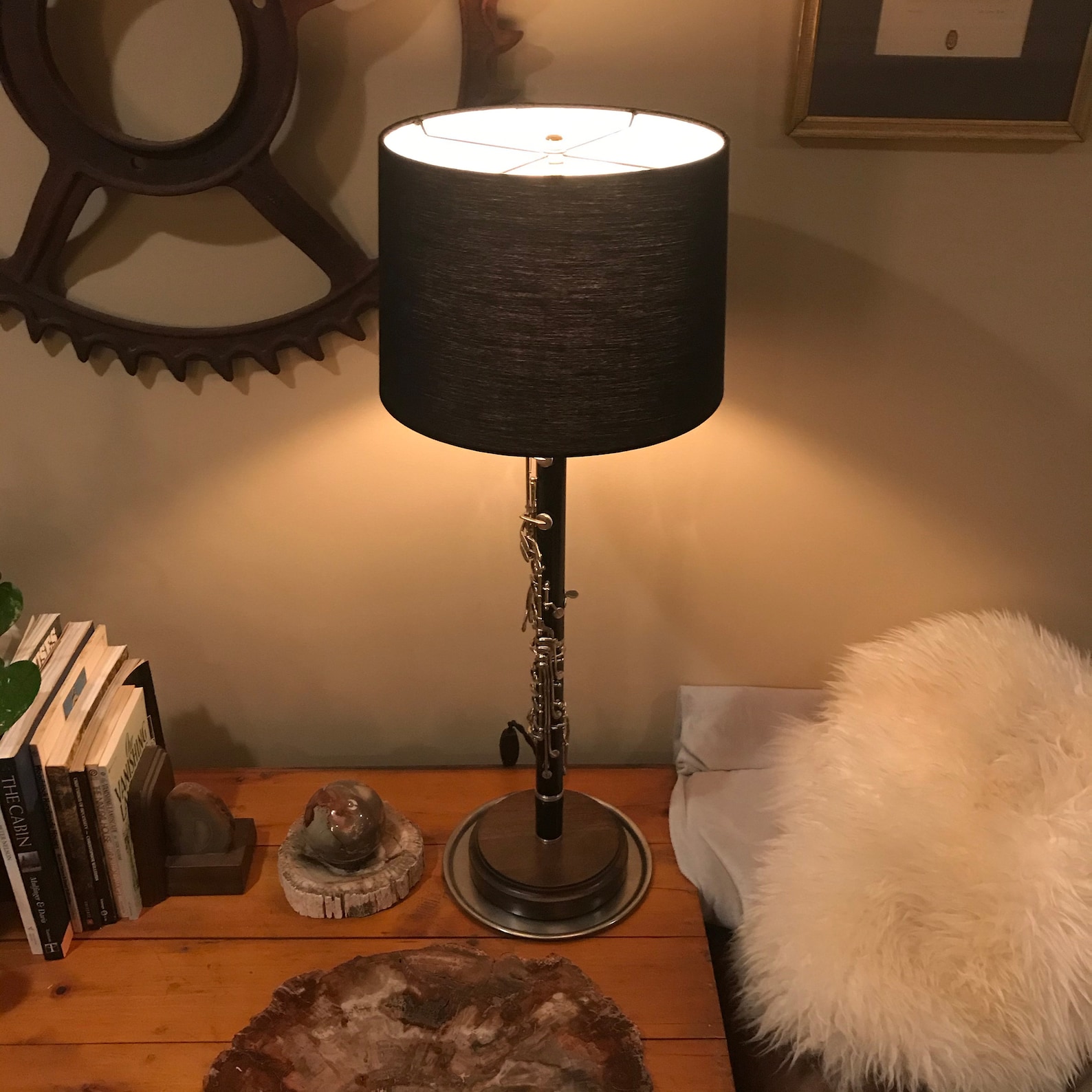 Vintage Bundt Clarinet Lamp Upcycled Repurposed Table Lamp - Etsy