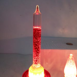 Old 1940's Paramount C-6 Kristal Snow OIL Bubble Light W Red Tube & Red ...