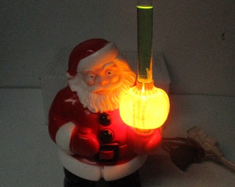 Vintage 1940's Royal Electric Christmas Santa Holding C-7 Bubble Light ...