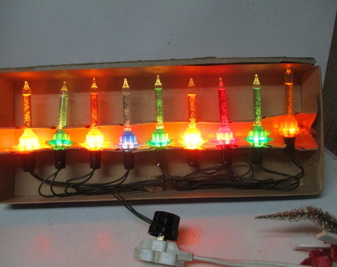 9 Old 1940's Paramount C-6 OIL Christmas Bubble Lights in Orig Box - Etsy
