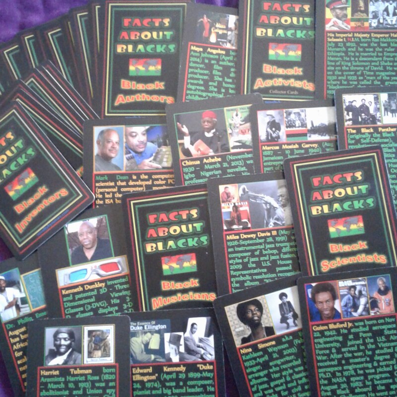 Black History Fact Cards - Etsy