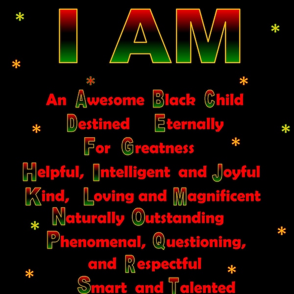 Alphabet Affirmation Poster for Kids - Etsy