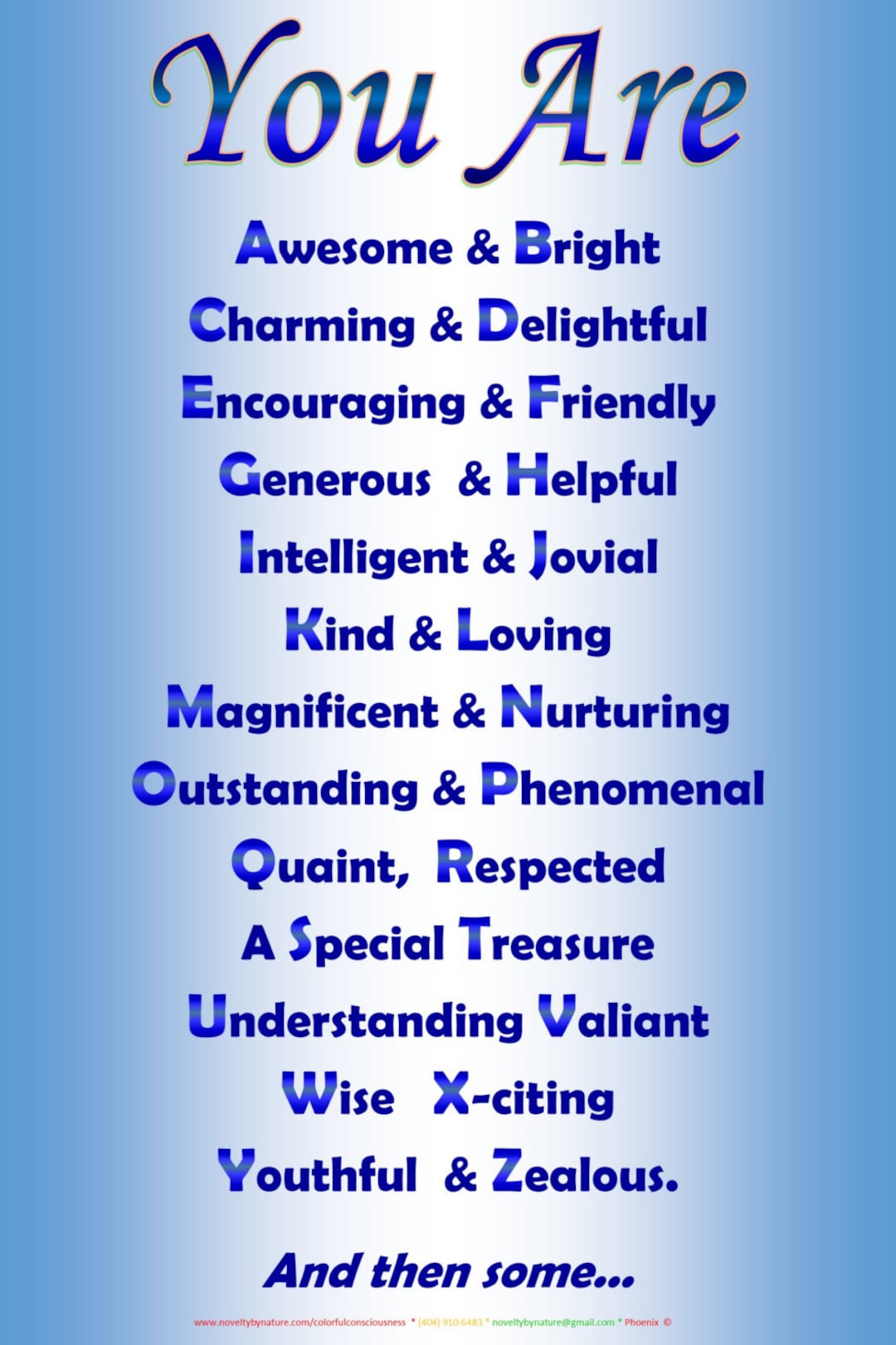 Positive Affirmation Poster, I Am Affirmation Print, You Are ...