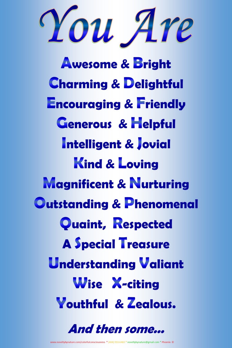 Positive Affirmations You Are Affirmations I Am | Etsy