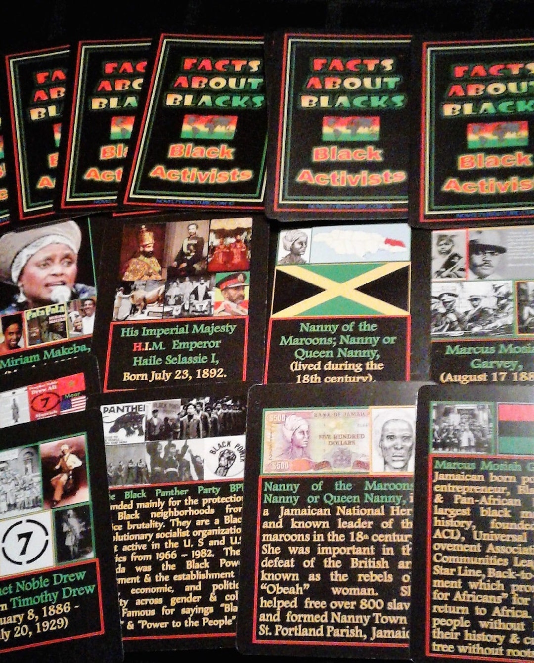 Blacks History Game Black Activists Card Game Activist Black History ...