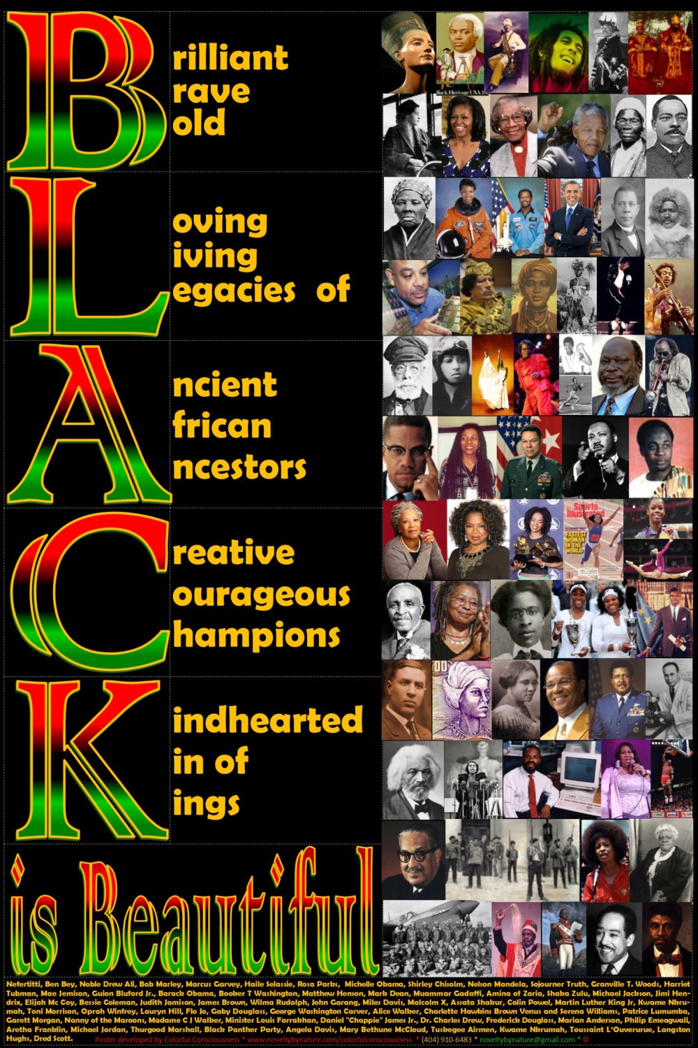 Black is Beautiful Black History Collage Black History | Etsy