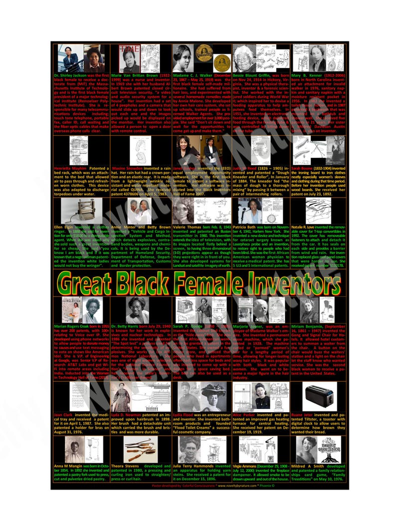 Black Inventors Poster Black History Poster Ben Bey, George Washington ...