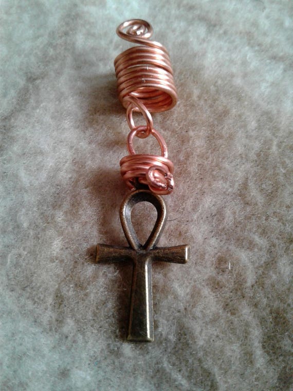 Ankh Loc Jewelry Ankh Dreadlock Jewelry Egyptian cross | Etsy