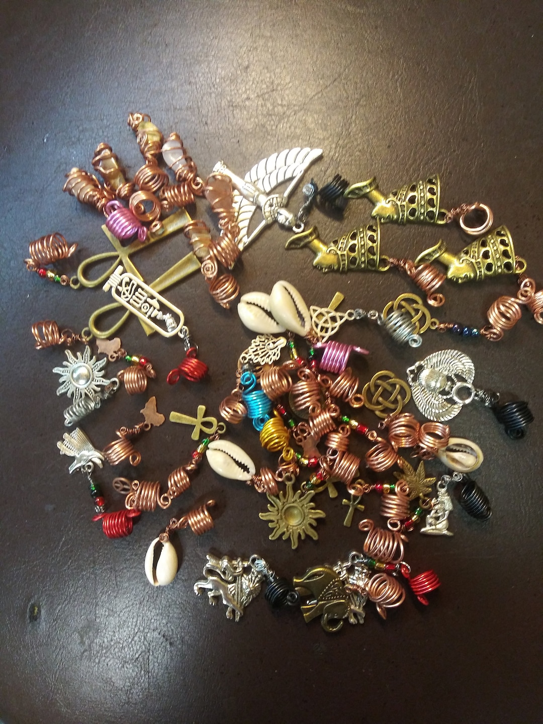 Assortment of Dreadlock Jewelry, Loc Jewelry, Dread Beads, Rasta Beads ...